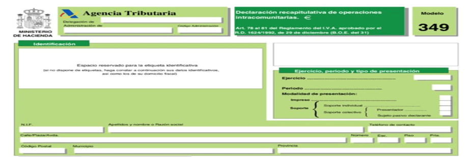 Modelo 349 aeat - Todo lo que necesitas saber - GESTORÍA EN MURCIA